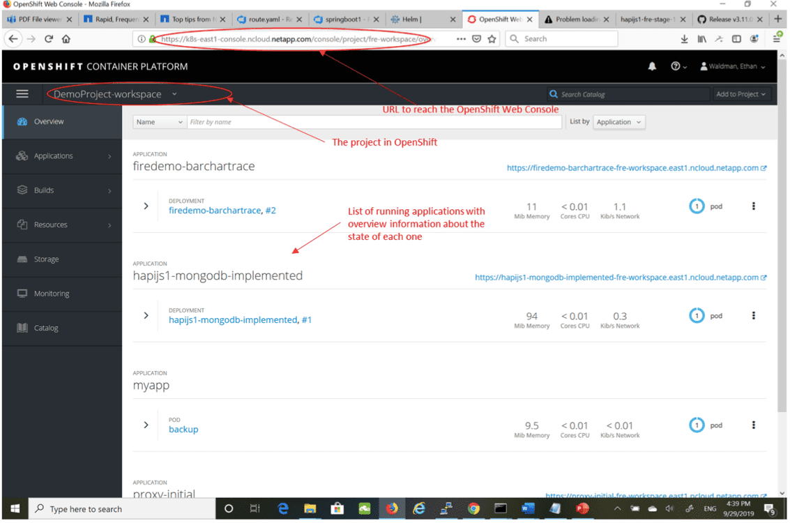 SCALE: Navigating the OpenShift Web Console | Documentation Portal